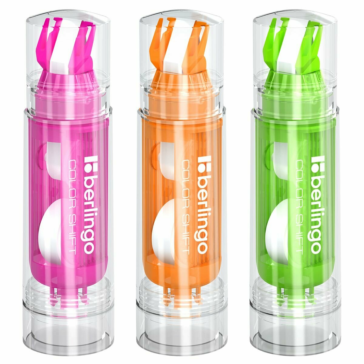 3 шт. корректирующая лента Berlingo 5мм.*6м. "Color Shift" + 2 сменных картриджа FKs_06031