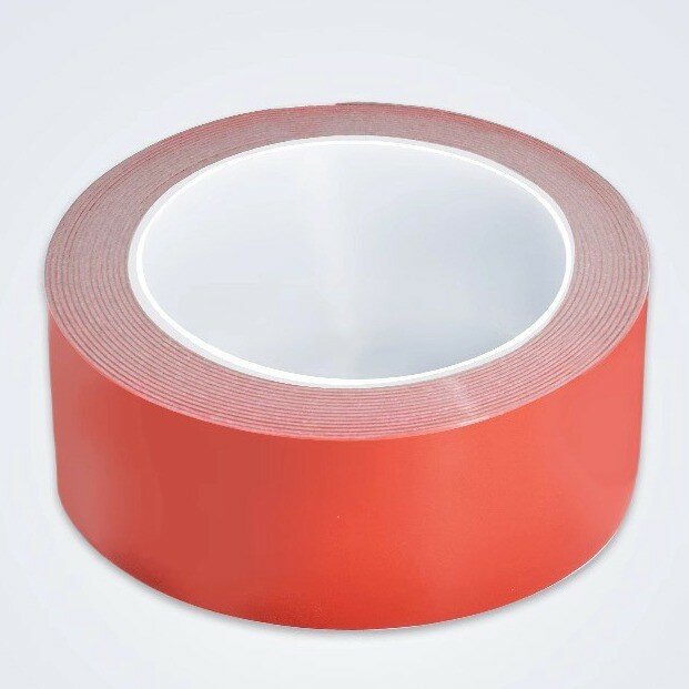 Клей двусторонний, вспененный, водонепроницаемый, 30мм*33м, красная пленка
