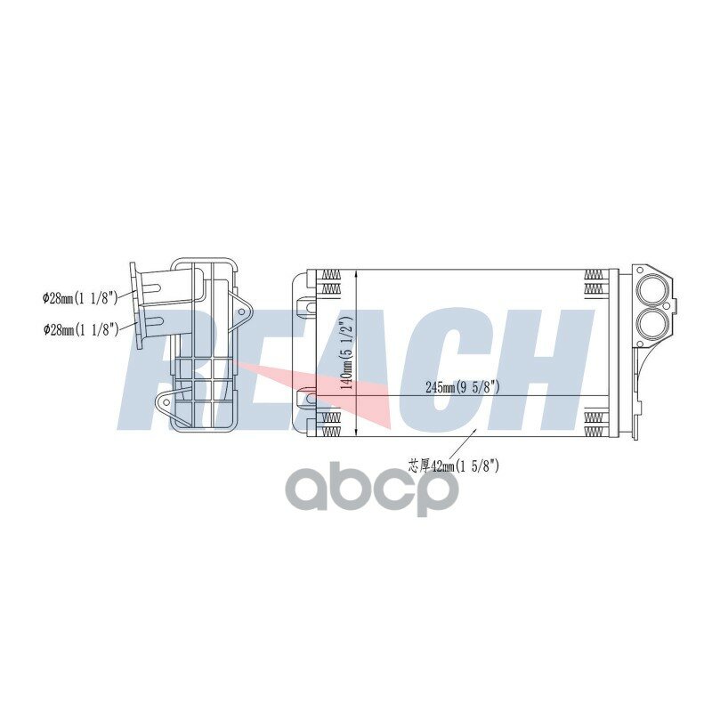 Радиатор печки CITROEN XSARA PICASSO REACH арт. 11812702
