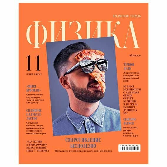 Тетрадь BG предметная, 48 листов, "Скандальности - Физика", глянцевая ламинация, со справочной информацией клетка, (ТП5ск48_лг 11650)