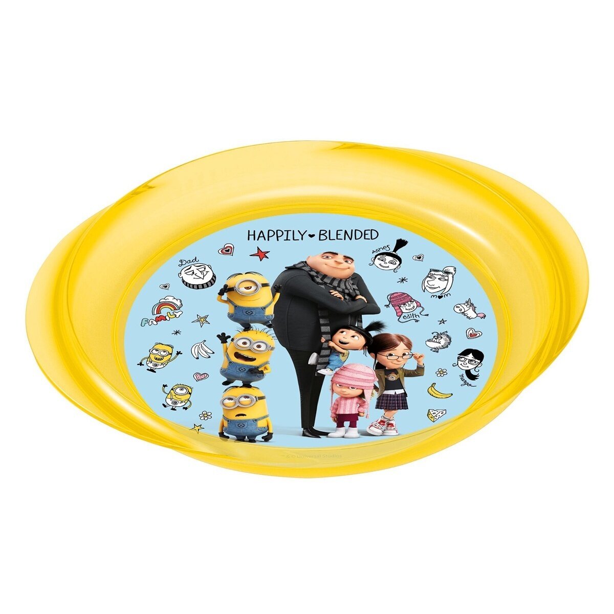 Тарелка детская Stor пластиковая с ручками, Гадкий я 3 (24026)