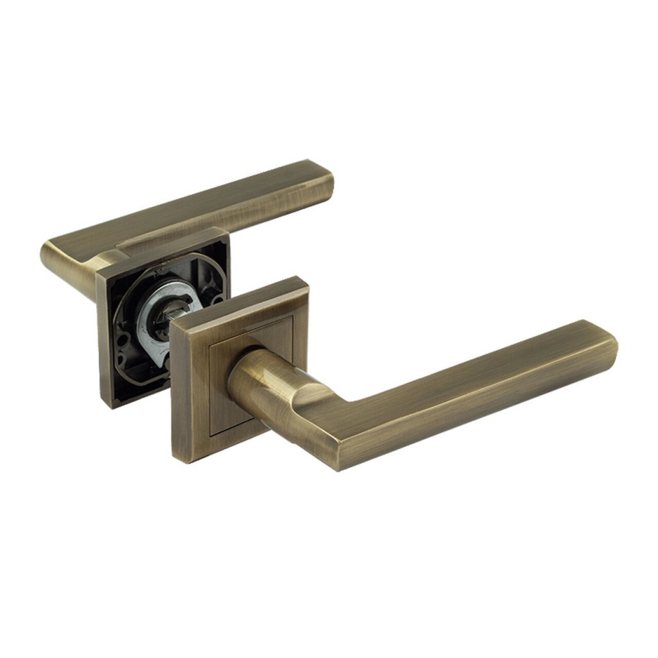 Нора-м 108К AL ручка дверная старая бронза для внутренней межкомнатной двери