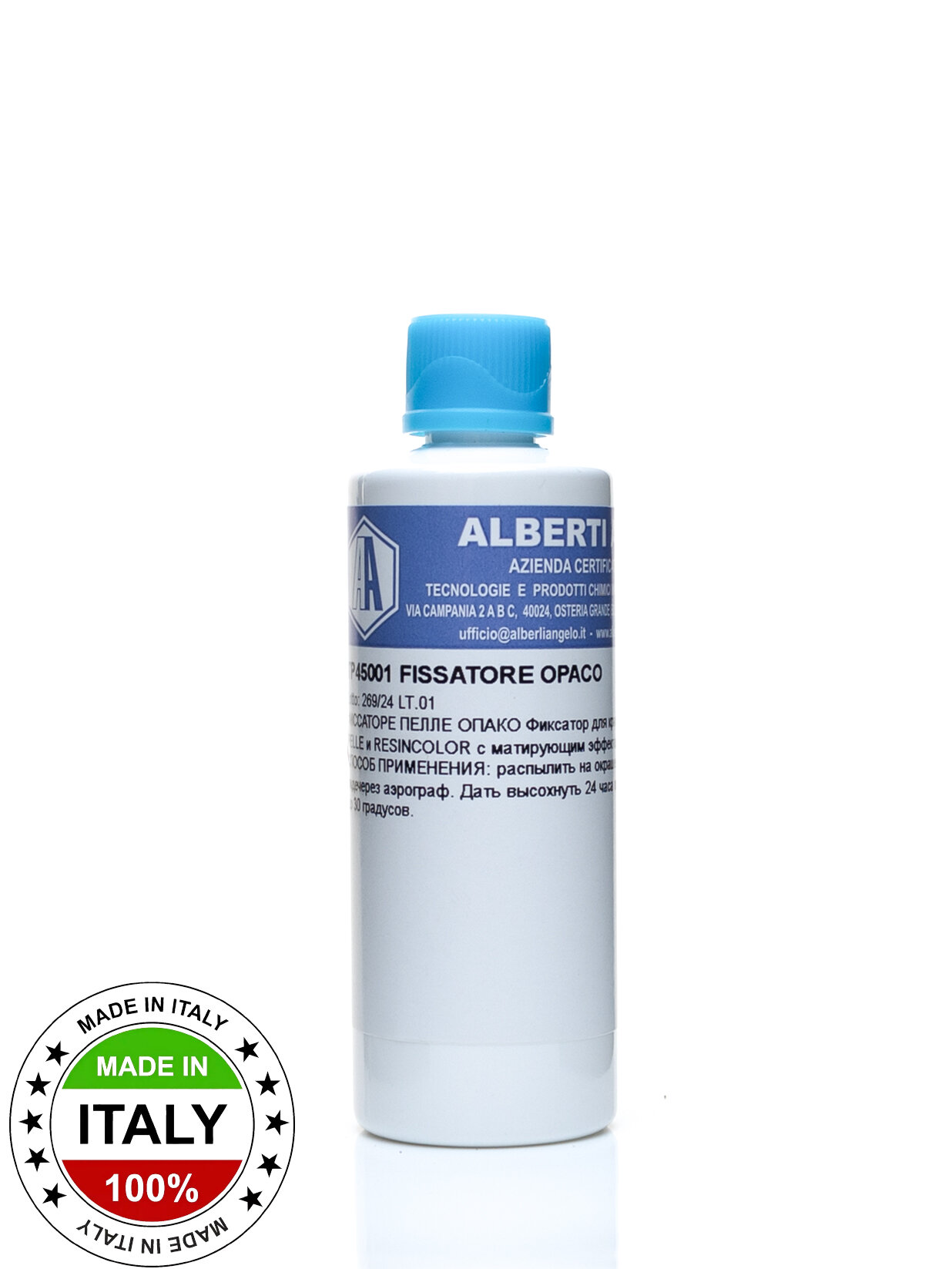 Фиксатор для красителей гладких кож FISSATORE PELLI OPACO 100ml