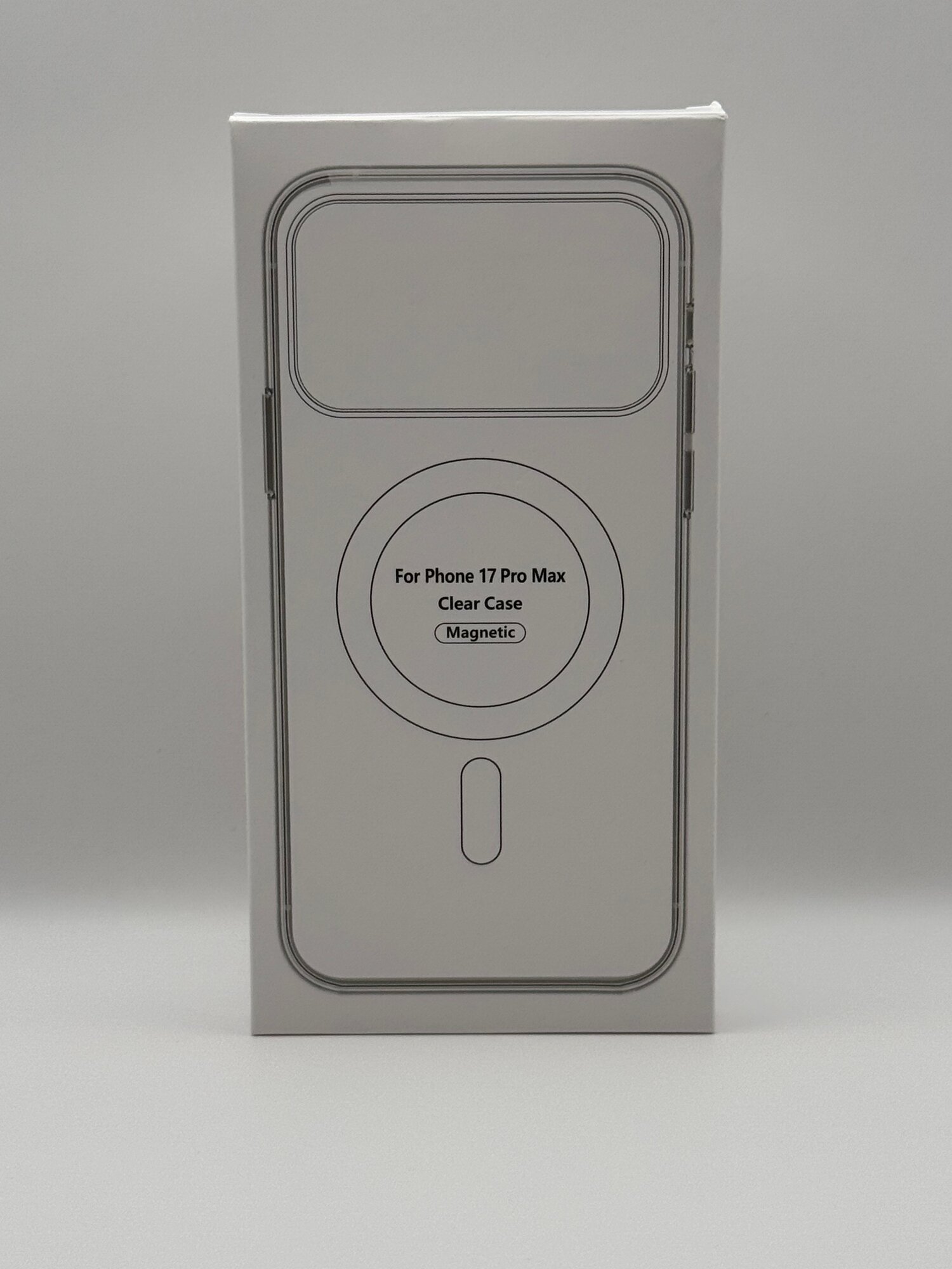 Чехол на айфон 17 про макс прозрачный с магсейф / Чехол на iPhone 17 Pro Max с беспроводной зарядкой
