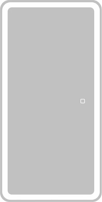 Зеркало-шкаф BelBagno Marino SPC-MAR-400/800-1A-LED-TCH со светодиодной подсветкой, 40 см, с сенсорным управлением, белое, в современном стиле, зеркало настенное в ванную
