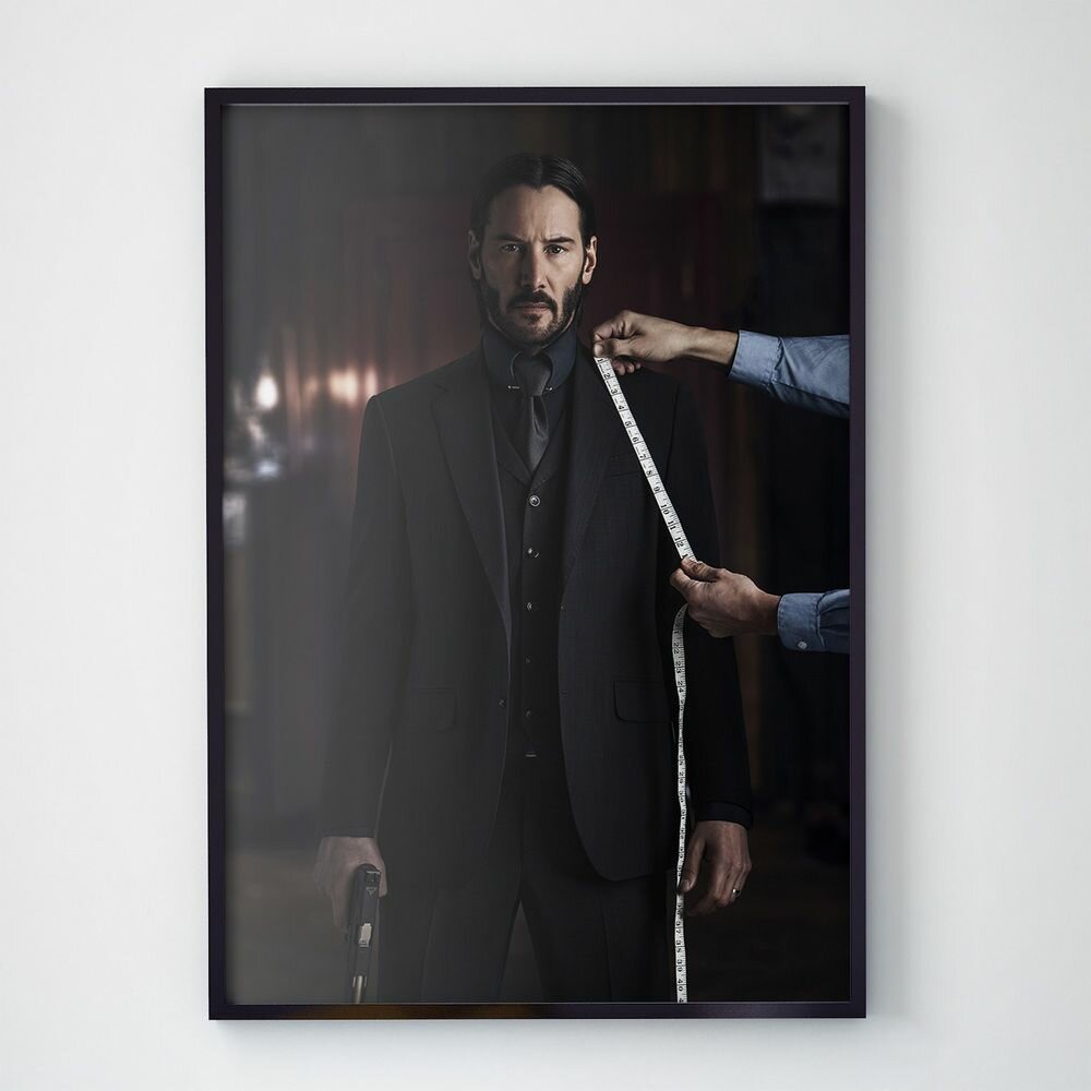 Плакат, постер John Wick, Джон Уик на бумаге, размер 21х30см