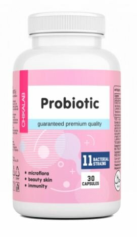 Пробиотик Chikalab. PROBIO FIT, 30 капсул
