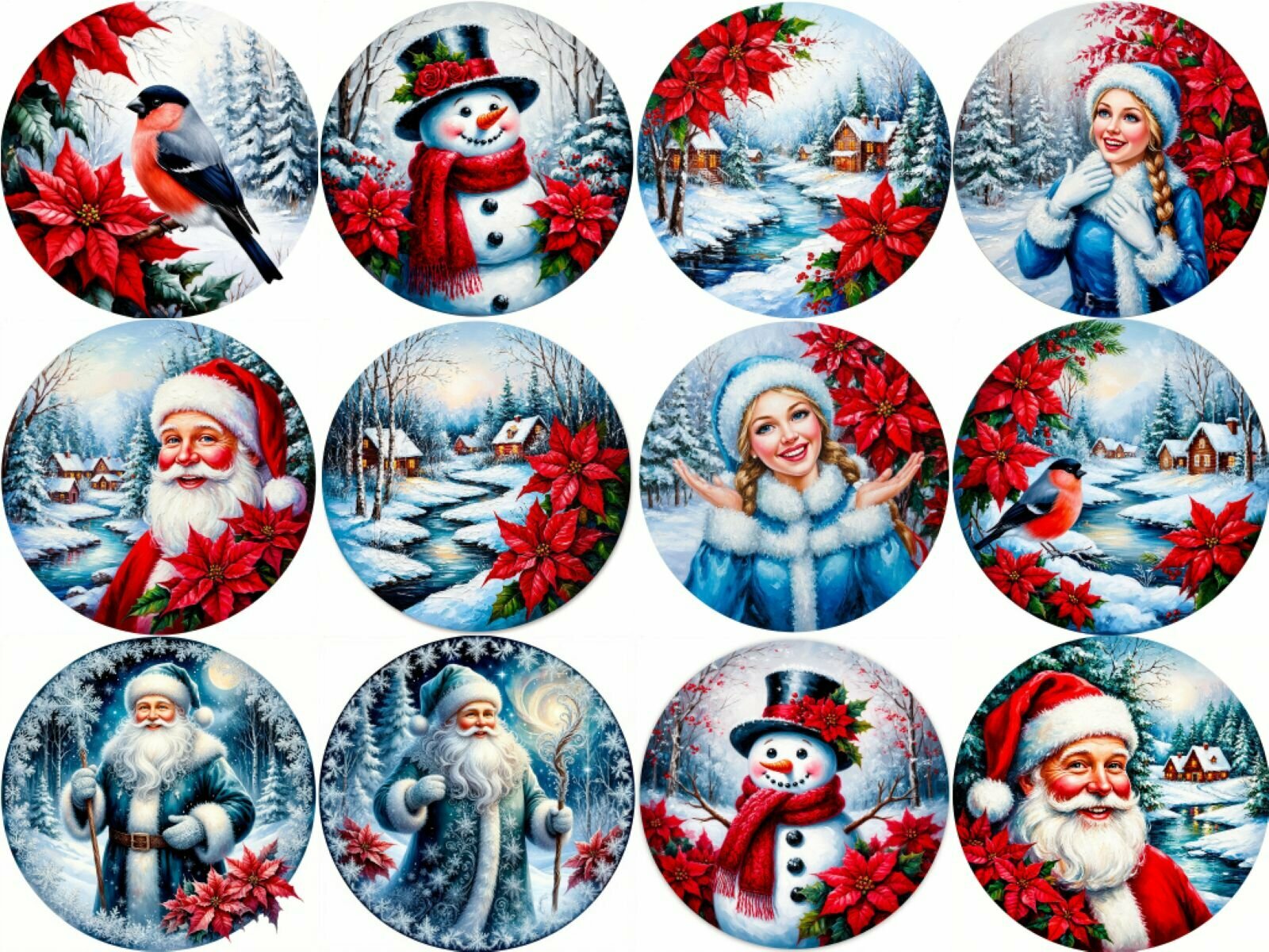 Водорастворимые картинки для мыла "Новый Год" А4