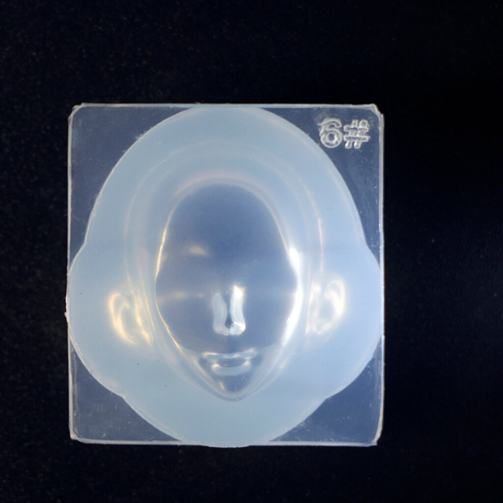 Форма из полимерной глины с изображением человеческого лица Форма из полимерной глины для изготовления мыла из гипсовой свечи Силиконовая форма