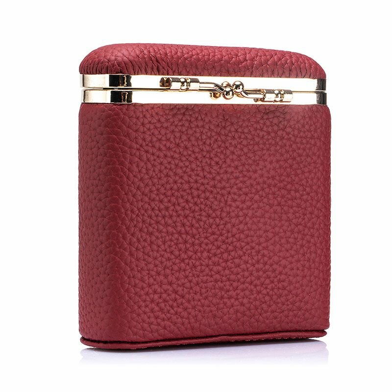 Новая женская сумка для помады из натуральной кожи премиум-класса, портативный футляр для сигарет, изысканный кошелек для монет, футляр для помады, сумка-клатч.