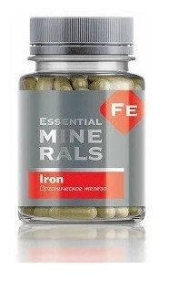 Essential Minerals Органическое Железо Iron капс, 100 мл, 60 шт.