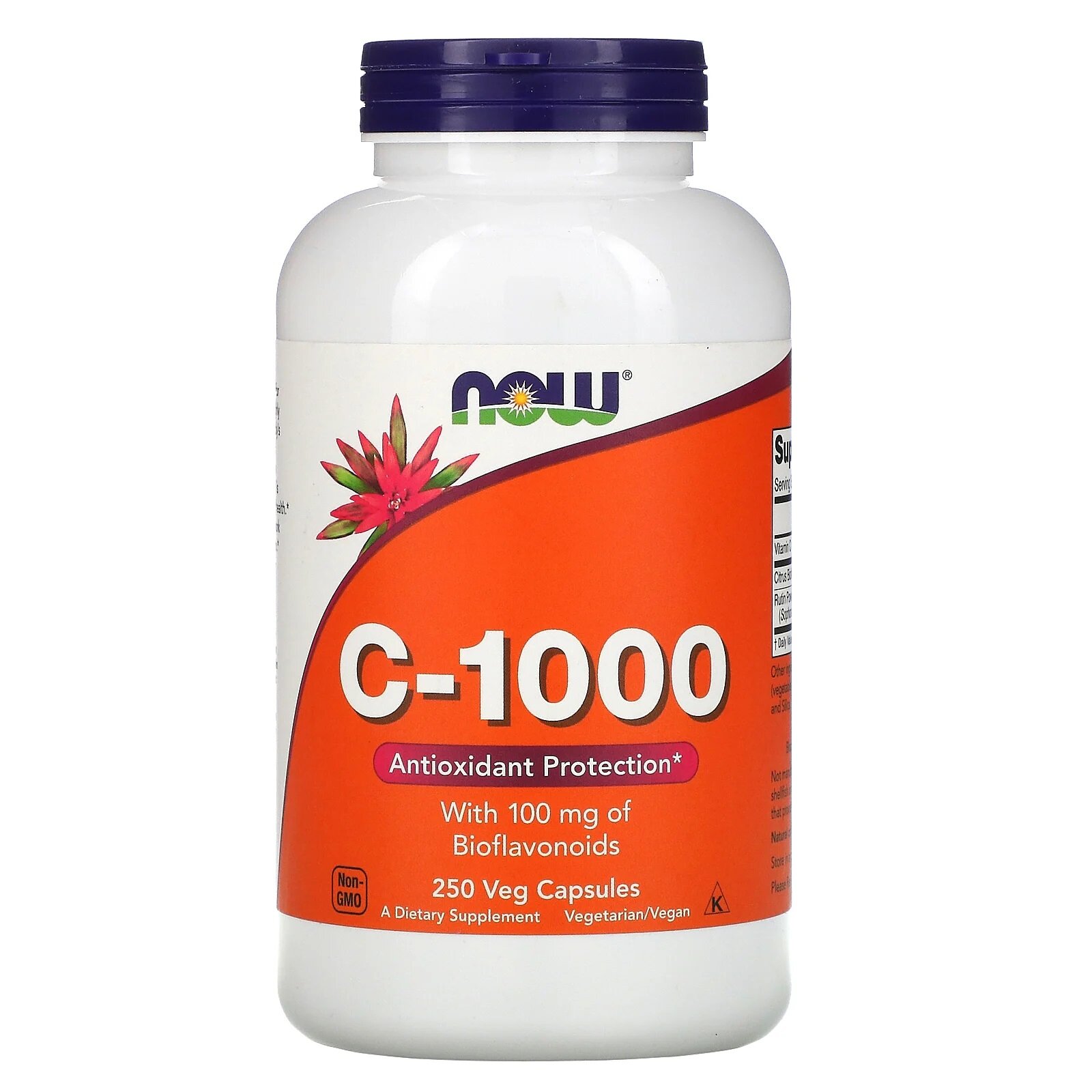 NOW Vitamin C-1000 with 100 мг Bioflavonoids 250 капсул (NOW )