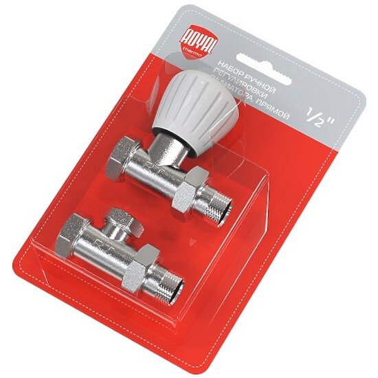 Набор ручной регулировки Royal Thermo 1/2", прямой