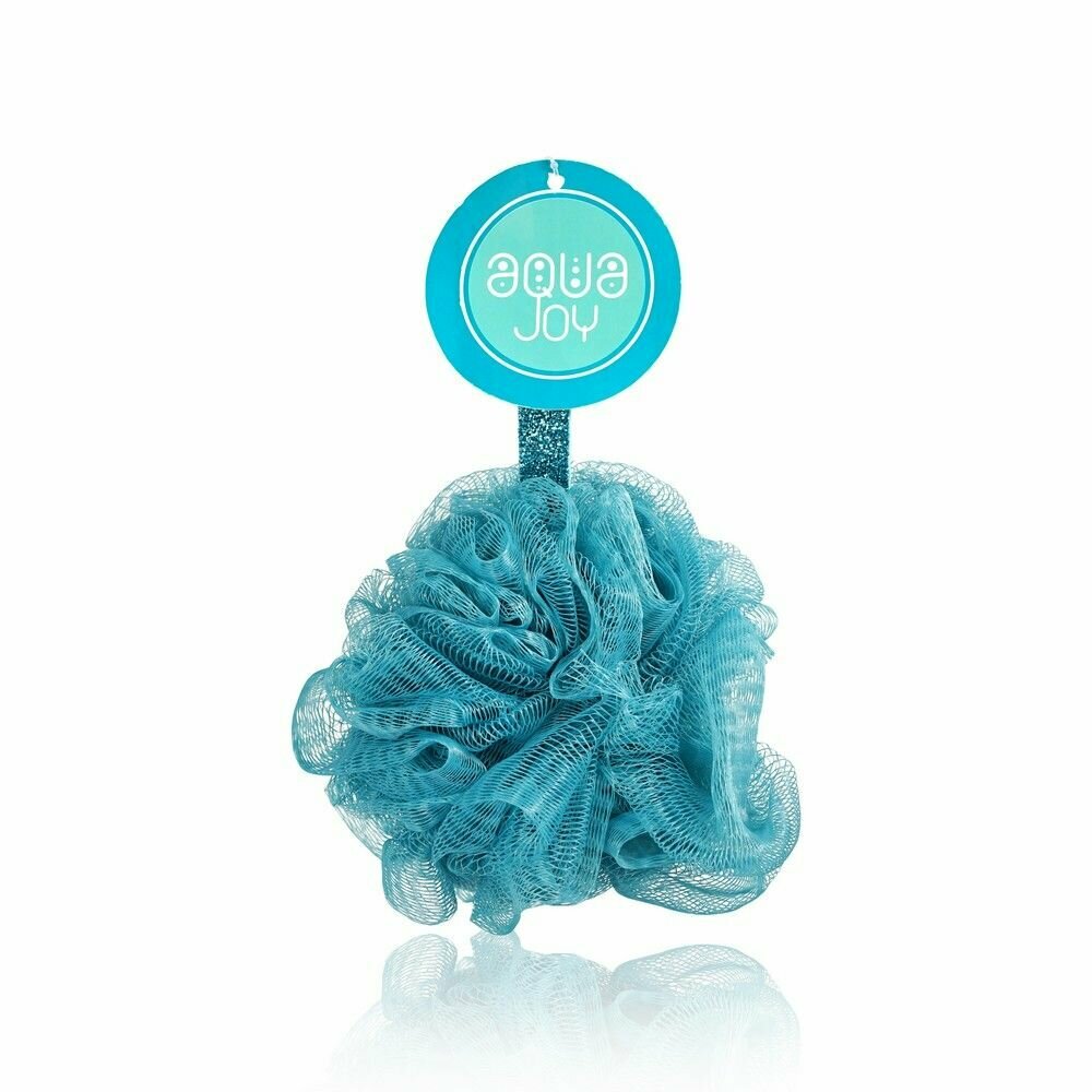 Мочалка Aqua Joy Wellness line для душа и ванны , с декоративной петлей