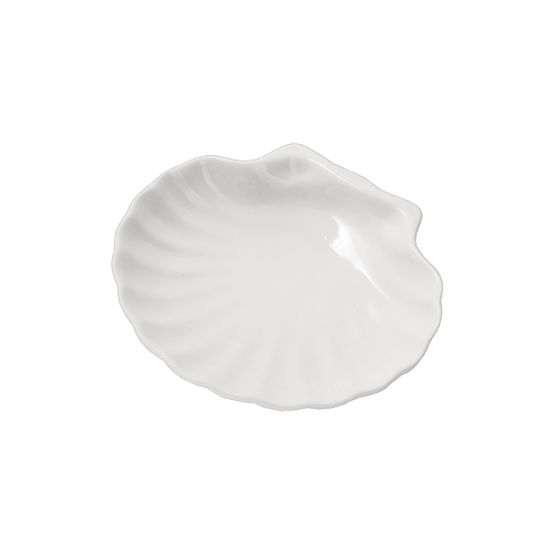 Блюдо-ракушка "Кунстверк", фарфор, диаметр 115, высота 65, длина 120, ширина 105мм, белый