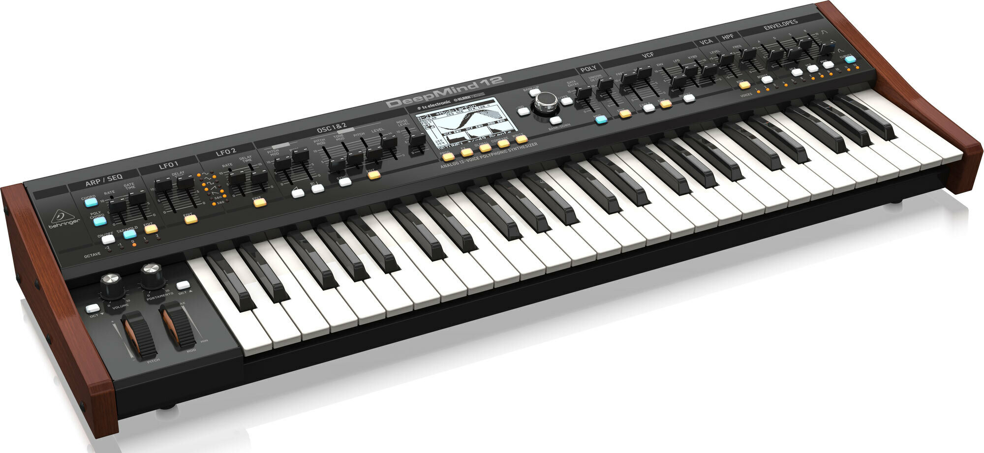 Behringer DEEPMIND 12 - аналоговый синтезатор, 49 кл, 12-гол. полифония, Wi-Fi