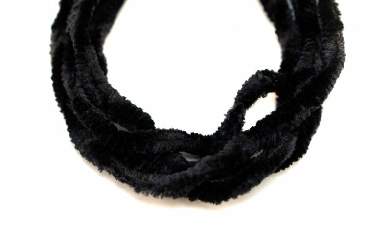 Синель для брошей Astra 5мм, цвет черный, 56-003, 1м