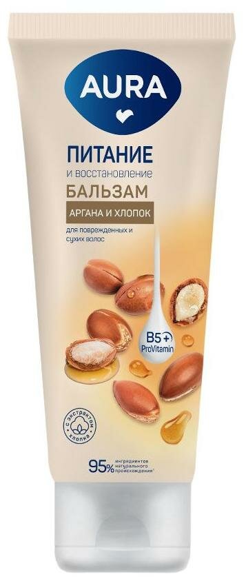 Aura Бальзам для волос Питание и восстановление (туба/флиптоп) 250мл