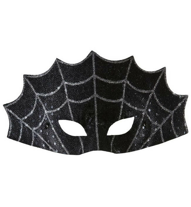Маска 'Паутина' черная пластмассовая (1783W), без размера