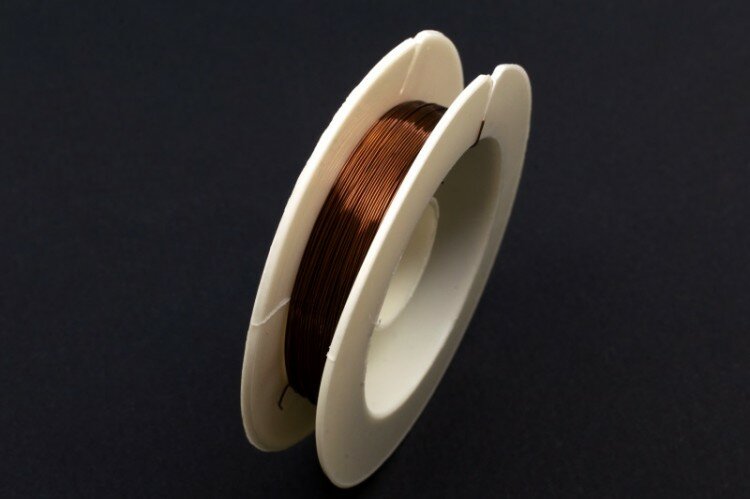 Проволока для бисероплетения Zlatka DG-025 0,25мм, 10м, цвет №04 медь, 1шт