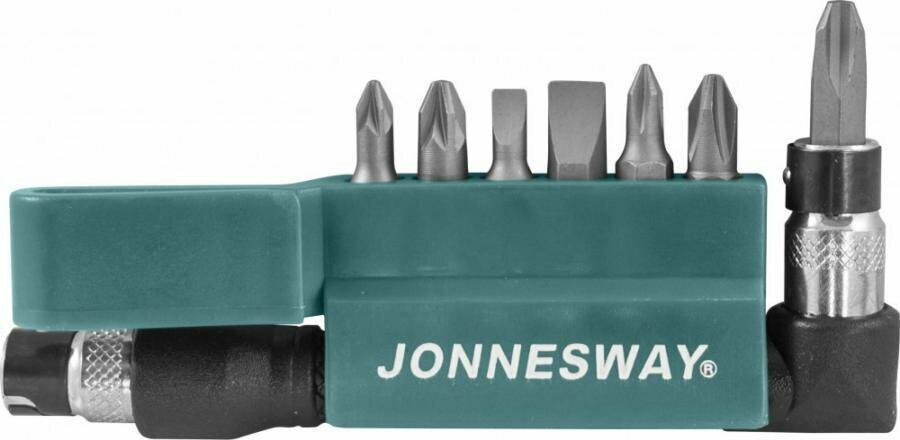 JONNESWAY S08H208S Набор вставок-бит SL-SL, Ph-Ph, Pz-Pz (8пр) (JONNESWAY)