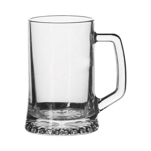 Кружка пивная "Паб", стекло,0,67л, диаметр 92, высота 153мм, прозр.