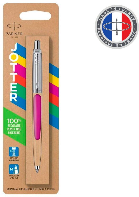 Ручка шариковая Parker Jotter Originals (CW2075996) Magenta M син. черн. блистер