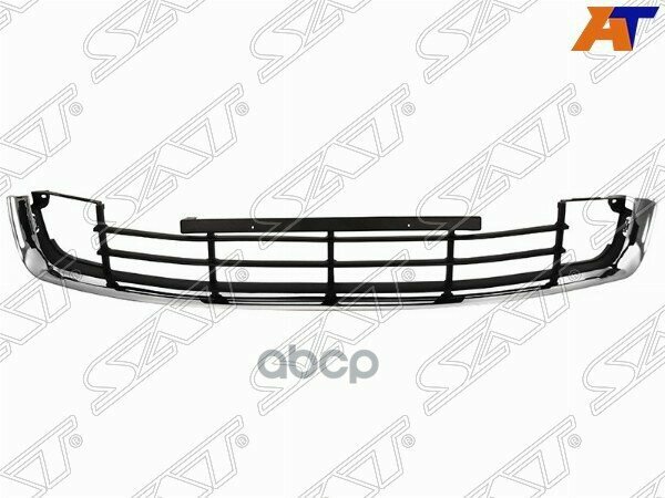 Решетка в бампер Skoda Superb 08-13 (с хром молдингом) Sat арт. ST-SDS1-000G-0