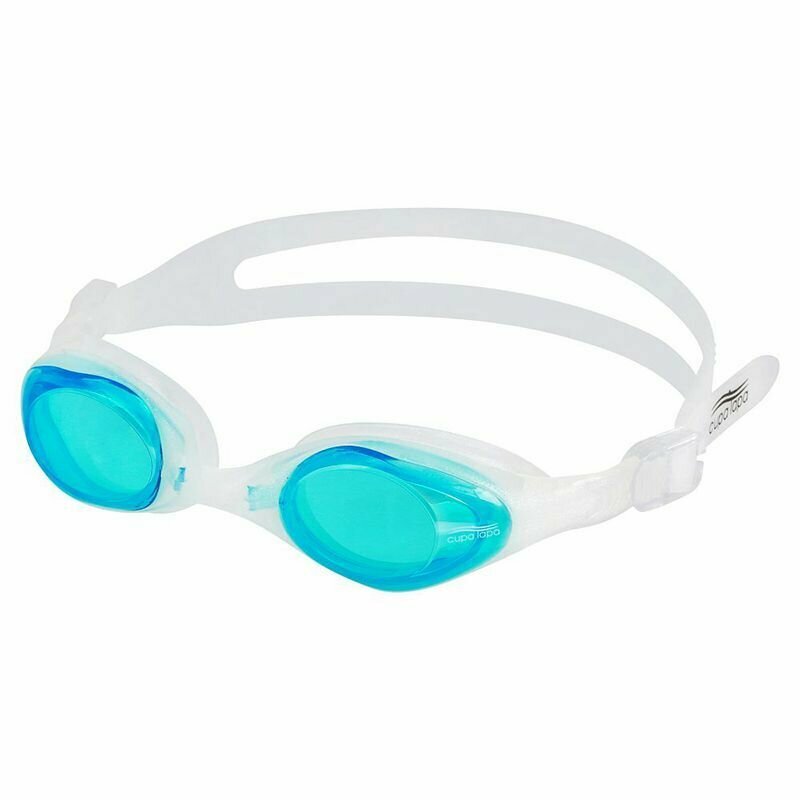 Очки для плавания детские Cupa Lapa LSG-304, бирюзовые линзы, бесцветный