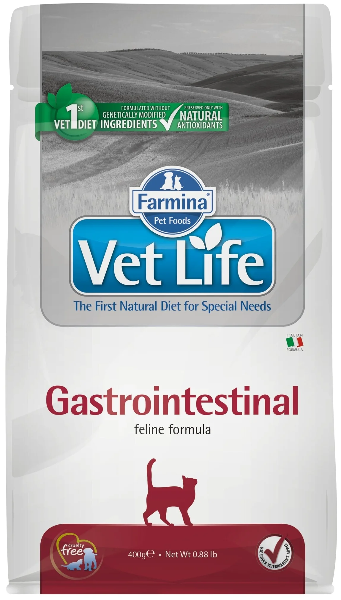 Farmina Vet Life Gastrointestinal сухой для кошек при заболеваниях ЖКТ 400г