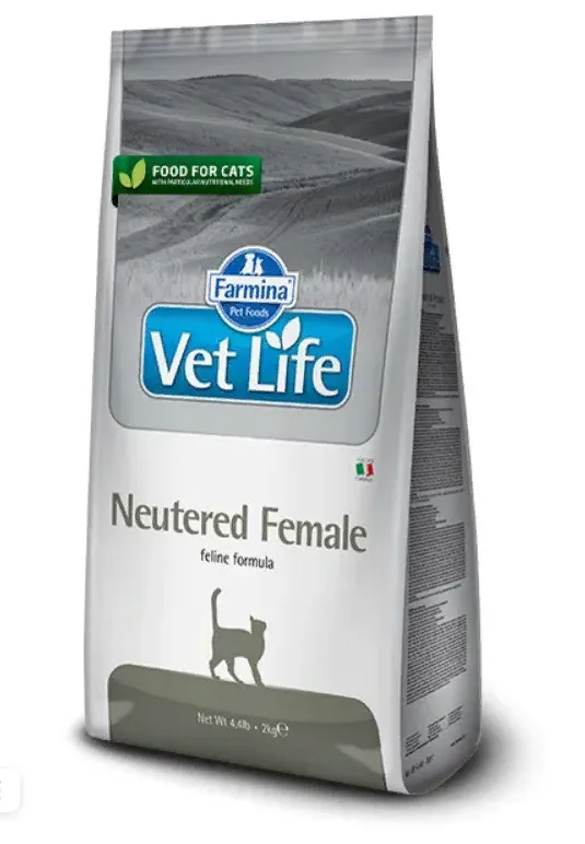 Farmina Vet Life Neutered Female сухой для стерилизованных кошек 2кг