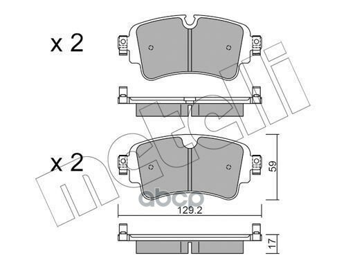 Колодки торм. зад. Metelli арт. 22-1129-0