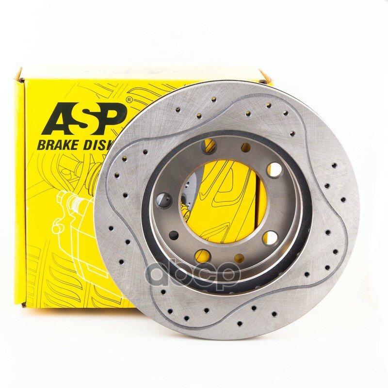 Диск тормозной GAZ 2217 (Соболь) передний (Перф. и проточка) ASP арт. 550204s