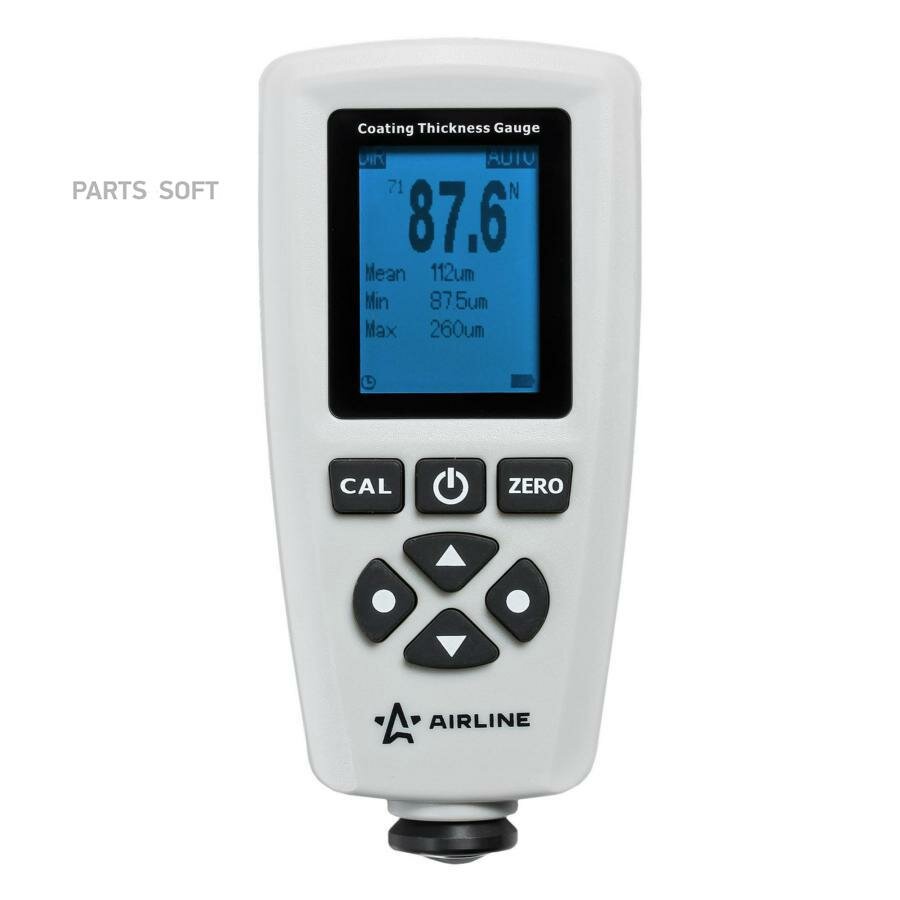 AIRLINE AKAA002 Толщиномер лакокрасочного покрытия PRO непрерывн. измерение черн./цвет. металлы в кейсе (AKAA002)