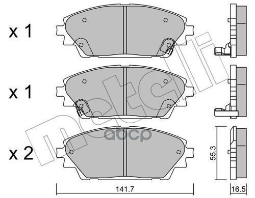 Колодки тормозные Metelli арт. 22-0992-0