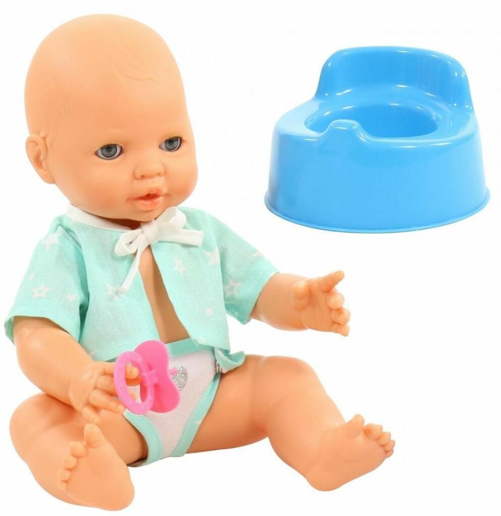 Кукла "Весёлый пупс" - мальчик, рост 35 см, с горшком / Полесье