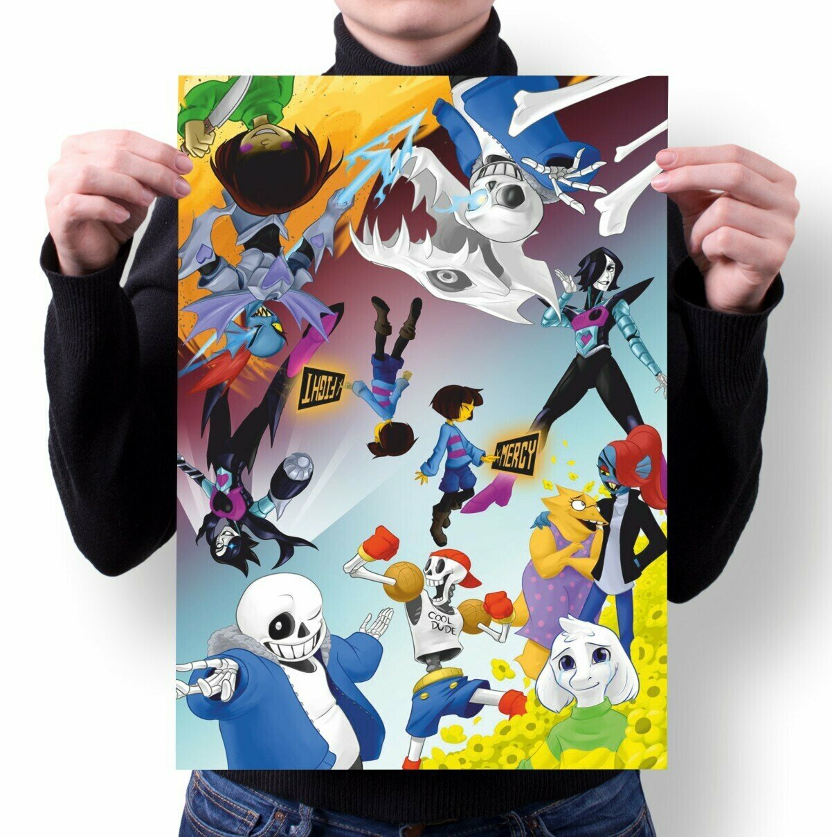 Плакат А2 Принт "Андертейл, Undertale" - 7