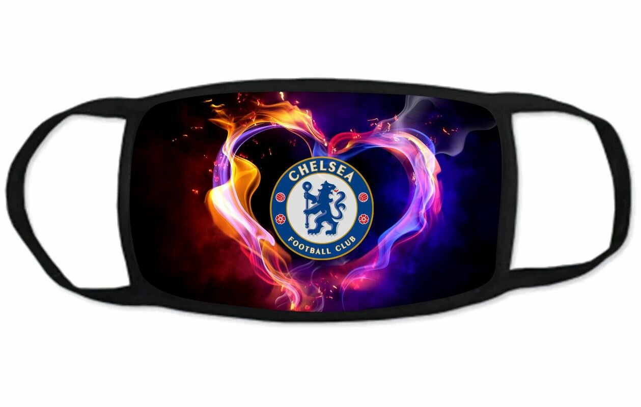 Стильная многоразовая маска GOODbrelok размер 12,5*20 Челси, Chelsea - 0008