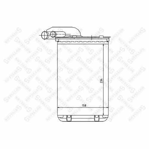 Радиатор печки RENAULT MEGANE/CLIO 90], 1035014SX STELLOX 10-35014-SX