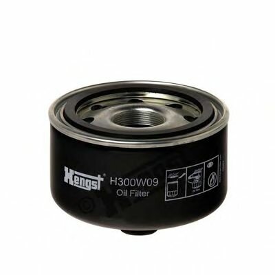 Фильтр масляный VW: DELIVERY 05 -, LT 28-35 II автобус 96-06, LT 28-46 II 96-06, LT 28-46 II фургон 96-06, VOLKSBUS 05- HENGST H300W09