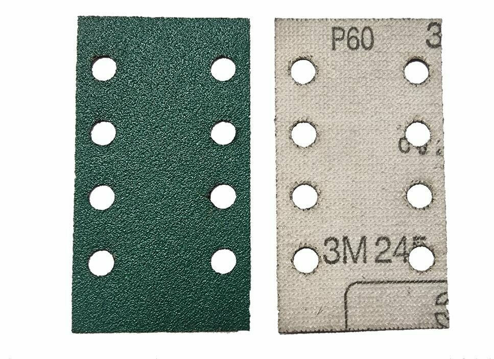 245 3М Шлифбумага 8 отв. Р60 70 мм *127 мм 3264, 50 шт