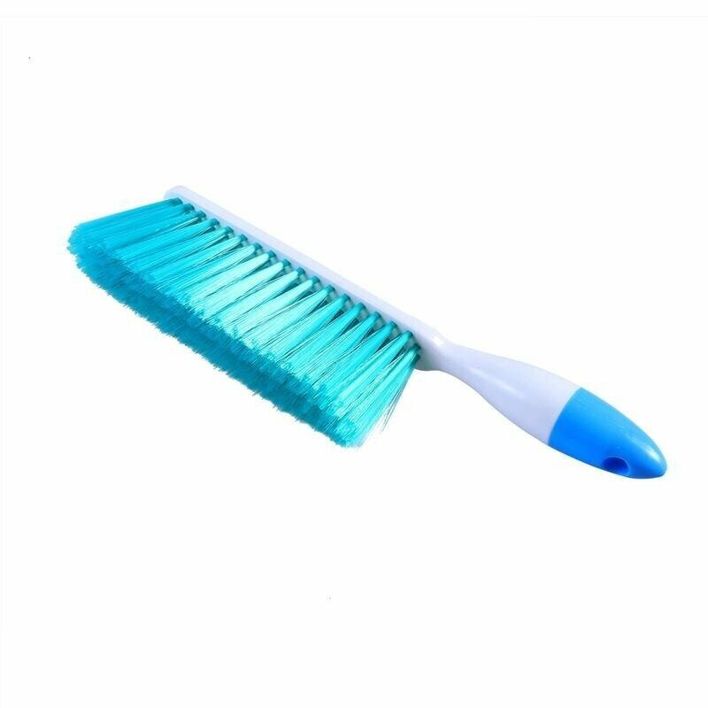 Ручная щетка-сметка для уборки, для поля, для коврика, для автомобилей, для дома / Мягкая универсальная щетка-сметка 31 x 4 x 17см, голубой