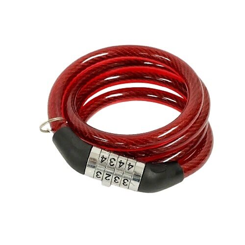 Велосипедный кодовый замок, тросовый, противоугонный, с кодом, 60см