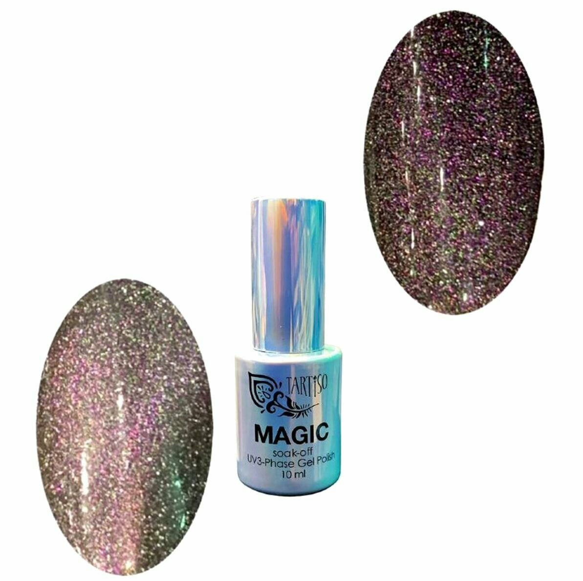 Tartiso Гель-лак магнитный светоотражающий MAGIC PRISM CAT №04 10 мл