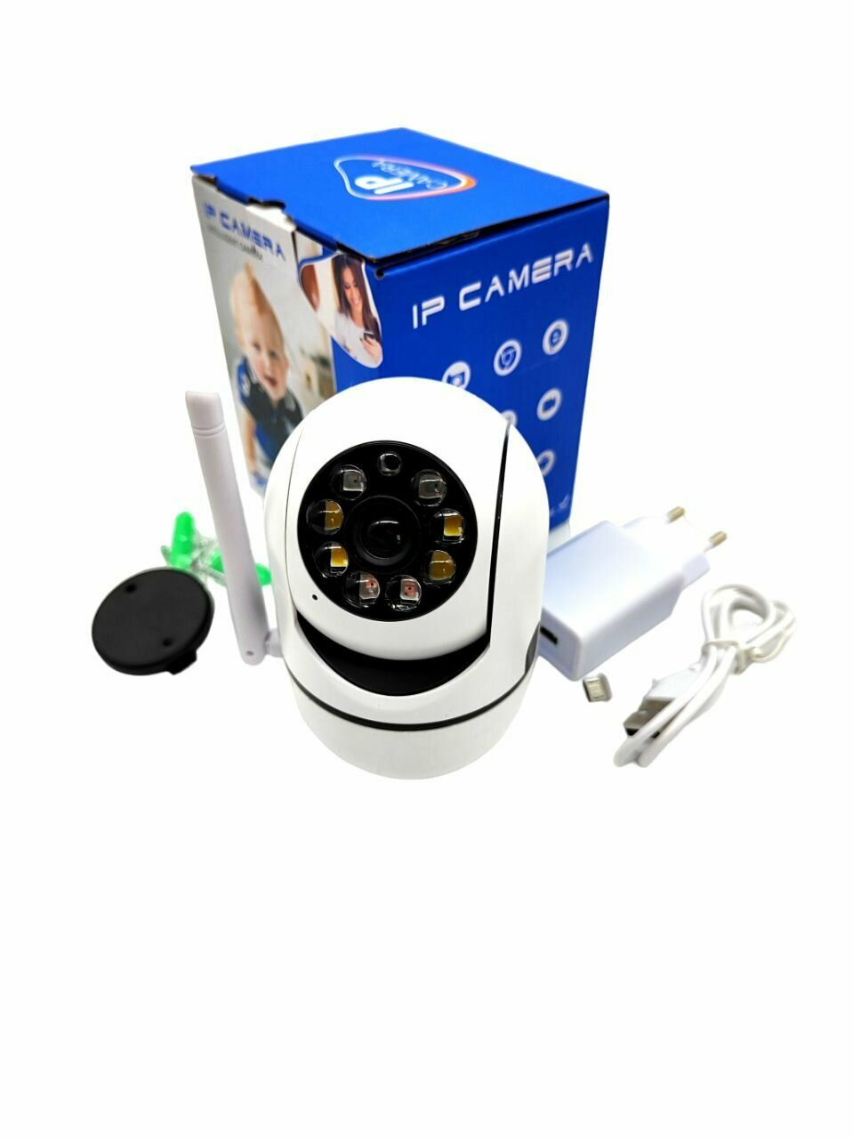 Камера BigBro с обзором 360 ночной съемкой и датчиком движения IP Camera New