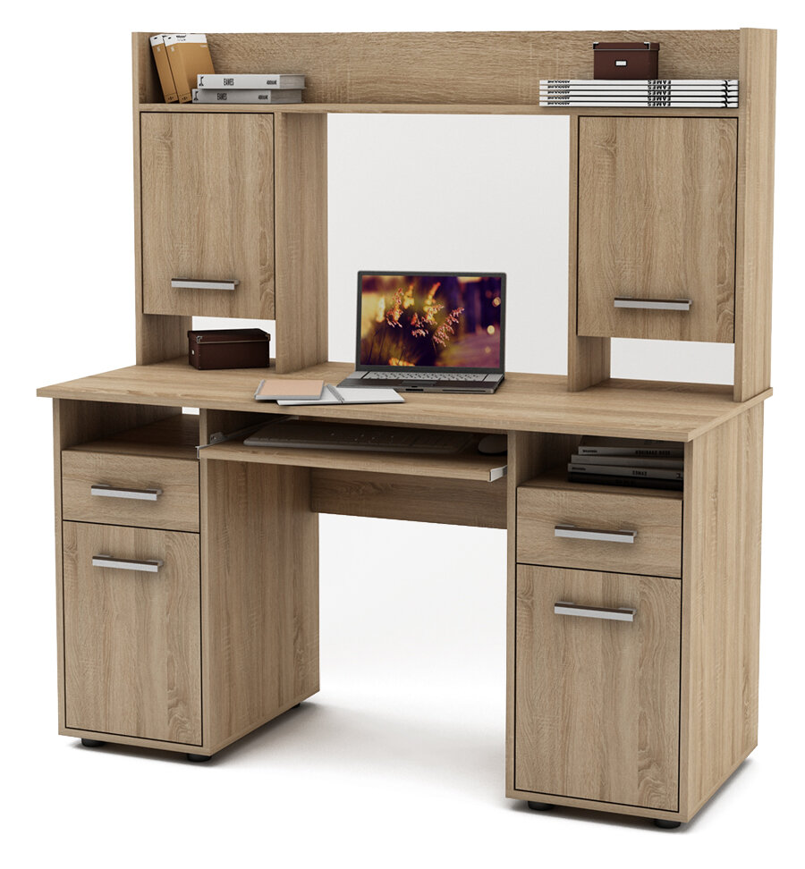 Стол письменный, стол компьютерный Остин (Ливерпуль) 13К дуб сонома