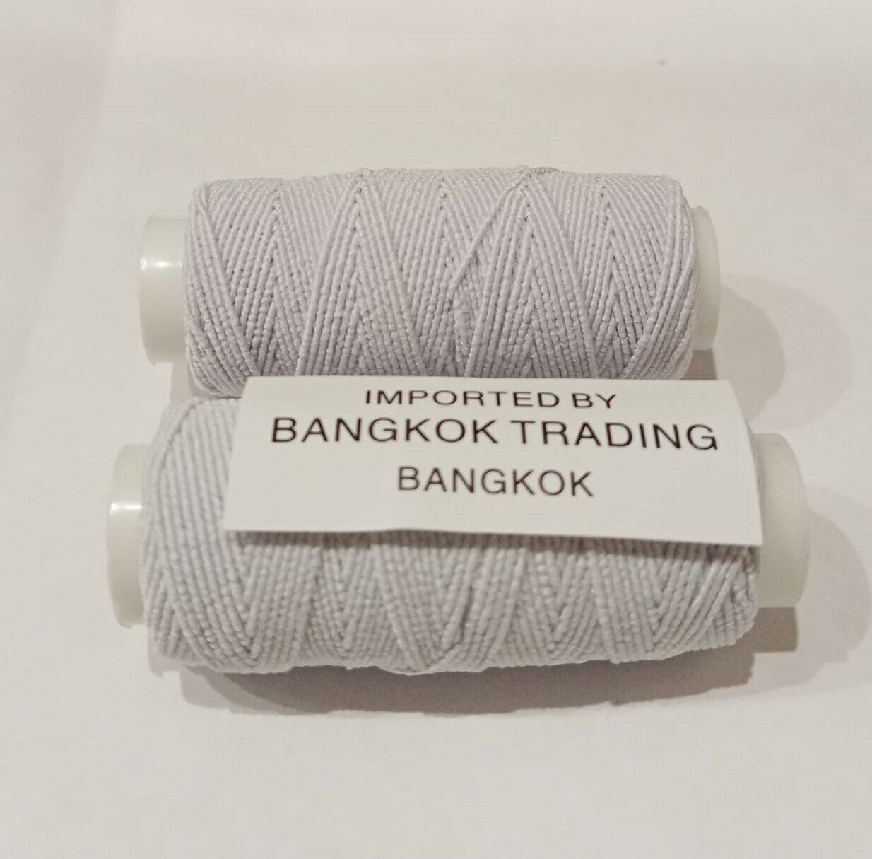 Нитка-резинка (спандекс) 2шт белого цвета , эластичная нить для рукоделия