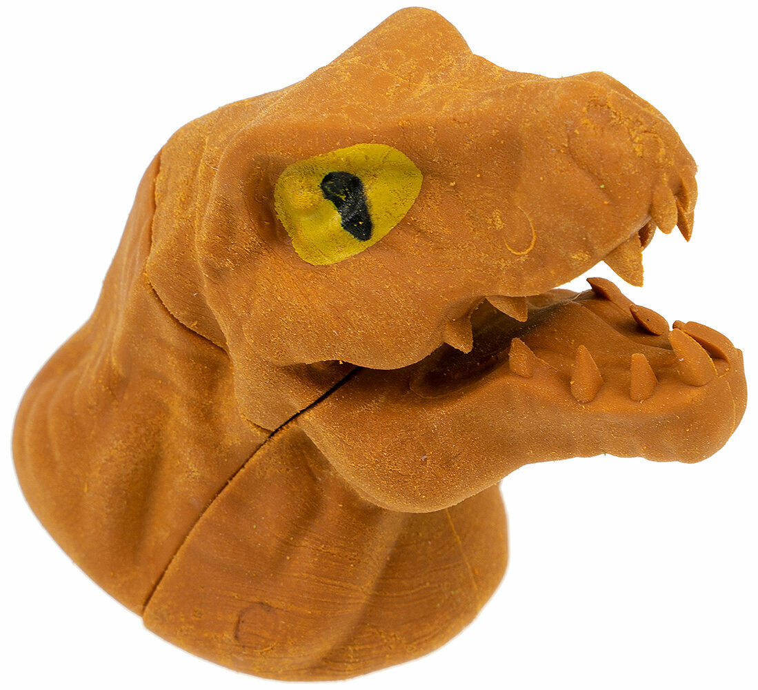 Ластик пазл в форме динозавра Dino World (045299/коричневый)