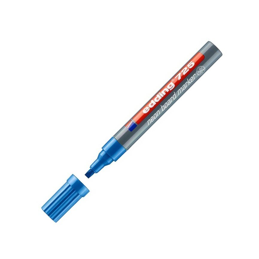 Edding Маркер для досок неоновый "725", 2-5мм, Синий