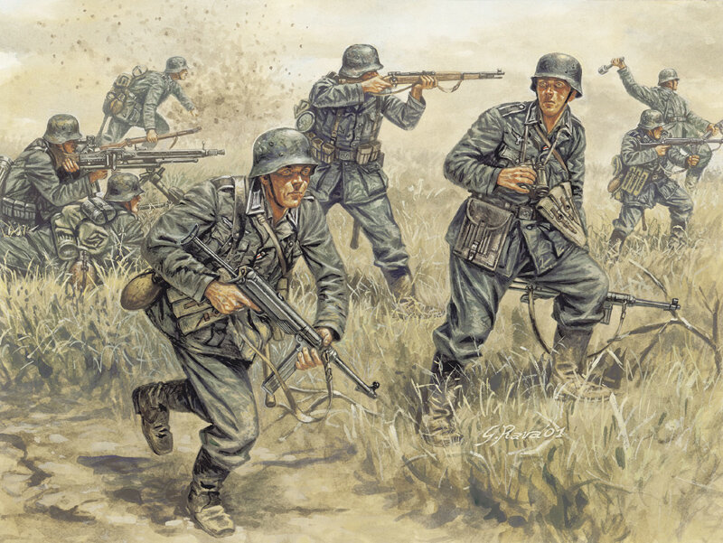Набор фигурок 6033ИТ Солдатики German Infantry (WWII)